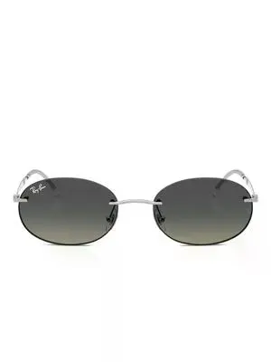 Ray-ban Oval-frame Sunglasses - Silver