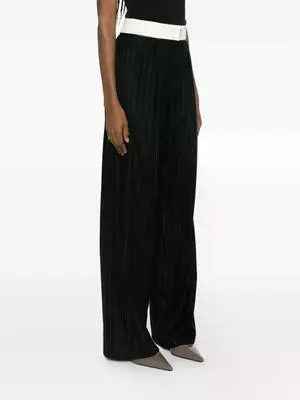 FORTE_FORTE Pinstripe Straight-leg Trousers