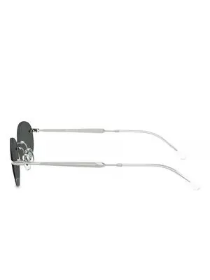 Ray-ban Oval-frame Sunglasses - Silver
