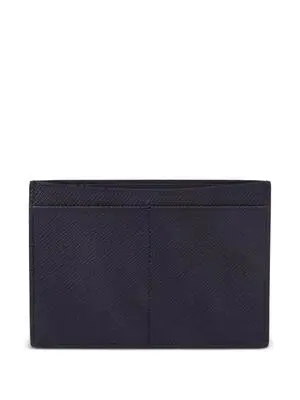 Smythson Panama-leather Passport Cover - Blue