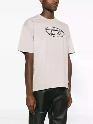 DIESEL® Oval D-appliqué Cotton T-shirt