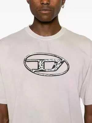 DIESEL® Oval D-appliqué Cotton T-shirt