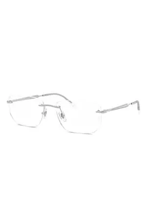 Ray-ban Rimless Glasses With Protective Case - Silver