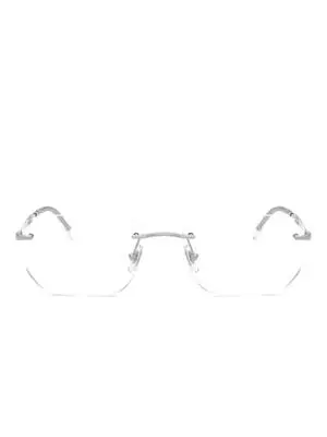 Ray-ban Rimless Glasses With Protective Case