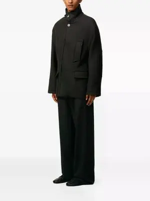 AMI Paris Oversized High-collar Pea Coat
