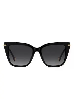 Carolina Herrera Embellished Cat-eye Frame Sunglasses - Black
