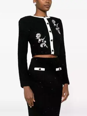 SELF-PORTRAIT Cropped Fitted Jacket