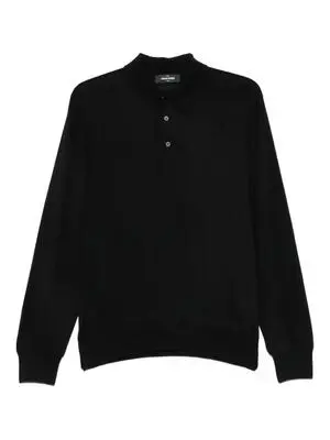 GRAN SASSO Virgin Wool Blend Sweater - Black