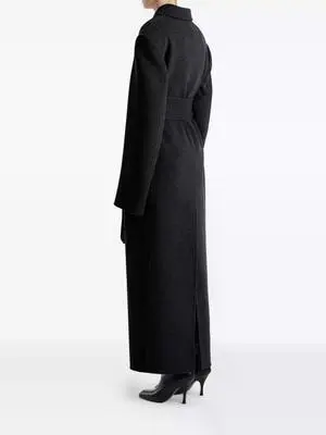 Khaite Belted Collared Coat - Black