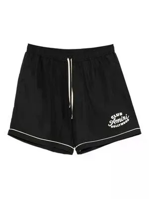 Amiri Logo-print Shorts - Black