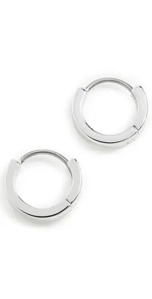 Gorjana Rose Huggie Earrings - Silver