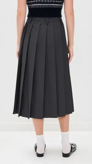 DUNST Pleated Long Skirt