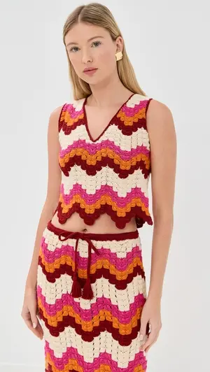 Escvdo Suspirio Crochet Top