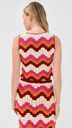 Escvdo Suspirio Crochet Top