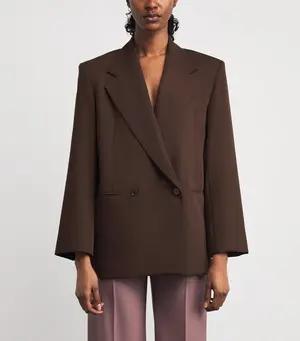 Max Mara X Giuliva Heritage Virgin Wool Twill Blazer