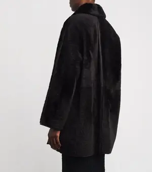 Max Mara Ram Shearling Atelier Reversible Coat