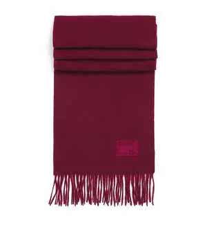 Paul Smith Cashmere Scarf - Burgundy