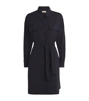 Max Mara Belted Mini Shirt Dress