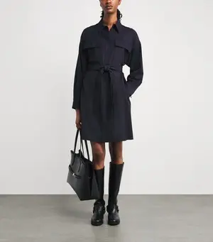 Max Mara Belted Mini Shirt Dress