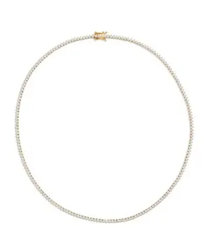 Harrods Yellow And Diamond Tennis Necklace - Gold