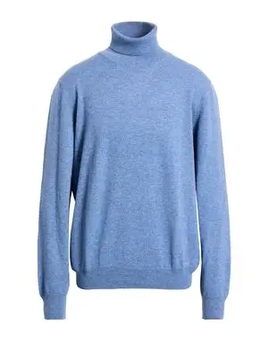 GRAN SASSO Turtleneck Knit Top - Blue