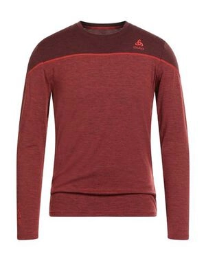 ODLO Merino Wool And Polyamide Long Sleeve T-shirt - Brick