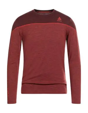 ODLO Merino Wool And Polyamide Long Sleeve T-shirt - Brick