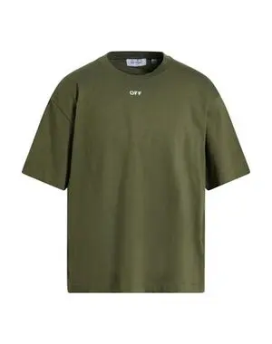 OFF-WHITE™ Off-white T-shirt Military Size Cotton, Elastane - Green