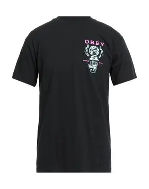 Obey T-shirt Size Cotton - Black