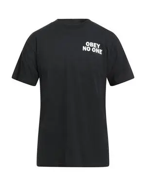 Obey T-shirt Size Cotton - Black