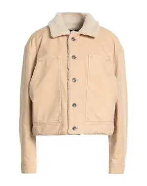 Dsquared2 Cotton-blend Canvas Jacket With Sherpa Trims - Sand