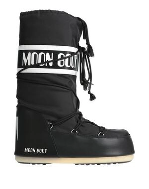 Moon Boot Boots In Textile Fibers And Synthetic Material Black