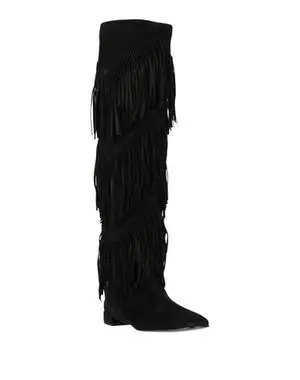 ROGER VIVIER Suede Fringe Boots