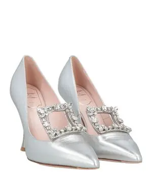ROGER VIVIER Pumps In Leather With Crystal Appliqués