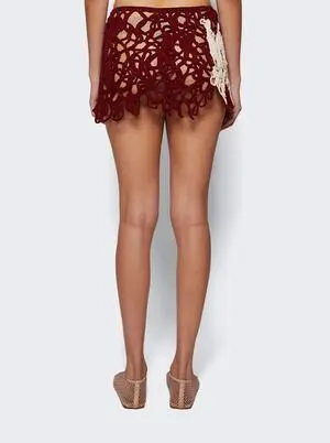 MAYSHA Hand-crocheted Mini Skirt - Multicolor