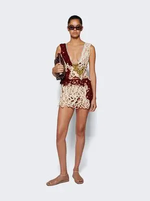 MAYSHA Hand-crocheted Mini Skirt - Multicolor
