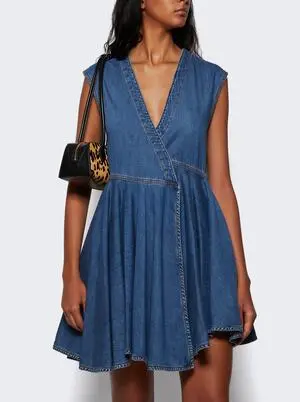 ALAÃA Alaïa Mineral Wrap Mini Dress