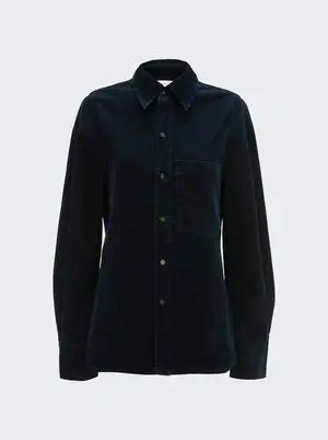 Victoria Beckham Shoulder Detail Slim Shirt - Blue