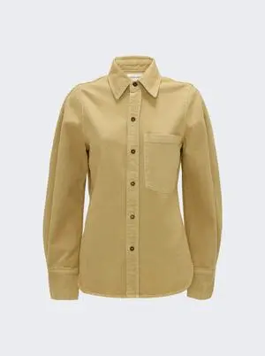 Victoria Beckham Shoulder Detail Slim Shirt - Yellow