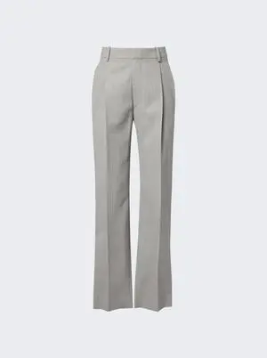 Victoria Beckham Drop-waist Straight Leg Trousers - Grey
