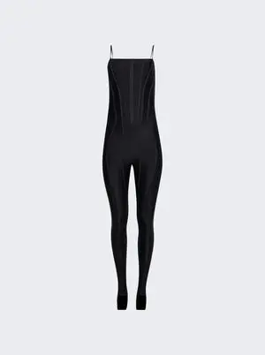 MUGLER Corset Jumpsuit - Black
