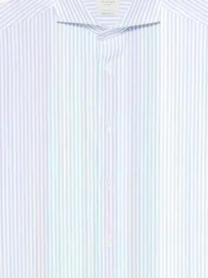 TRAIANO MILANO Striped Shirt - Blue