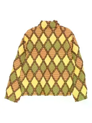 RAXXY Diamond-pattern Bomber Jacket