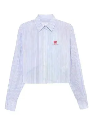 Off-white Striped Shirts For Women