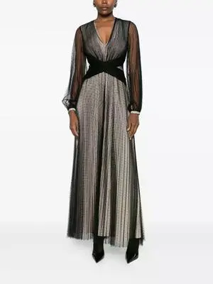TWINSET Pleated Maxi Dress