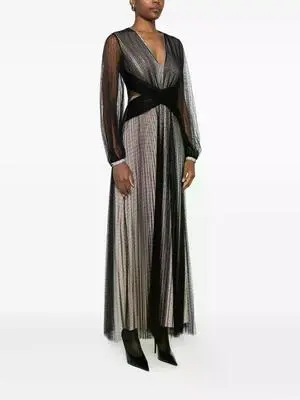 TWINSET Pleated Maxi Dress