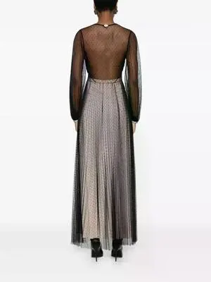 TWINSET Pleated Maxi Dress
