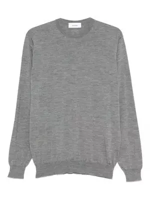 LARDINI Crew-neck Sweater - Grey
