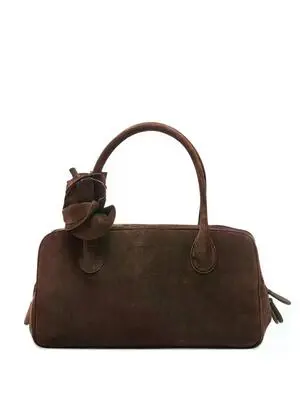 Magda Butrym Brigitte Flower-detail Tote Bag - Brown