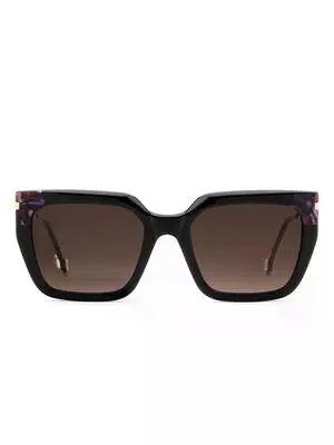 Carolina Herrera Square-frame Gradient Sunglasses - Black